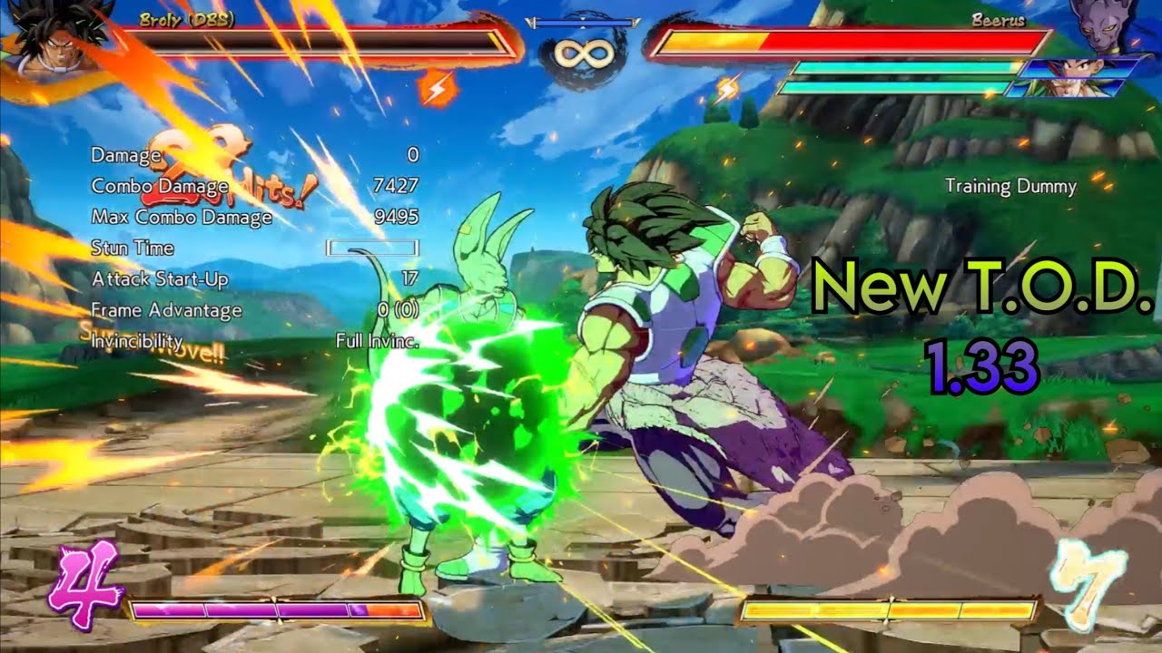 New S Broly level 4 Sparkless TOD #dragonballfighterz #dbfz #broly ...