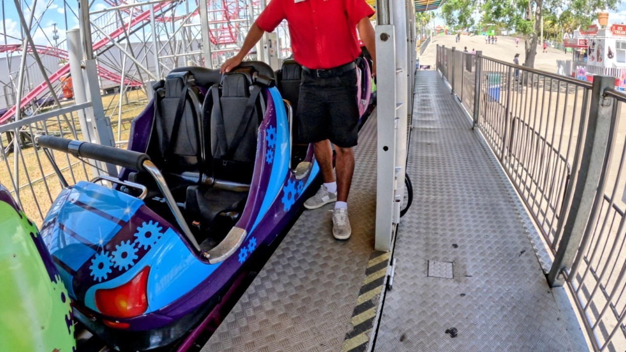 Bullet Train Roller Coaster Ride POV | Miami Dade Fair 2025 - YouTube