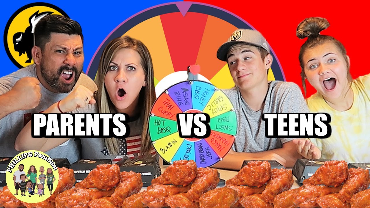 MYSTERY WHEEL of SPICY HOT WINGS CHALLENGE | BLAZIN BUFFALO WILD WINGS ...