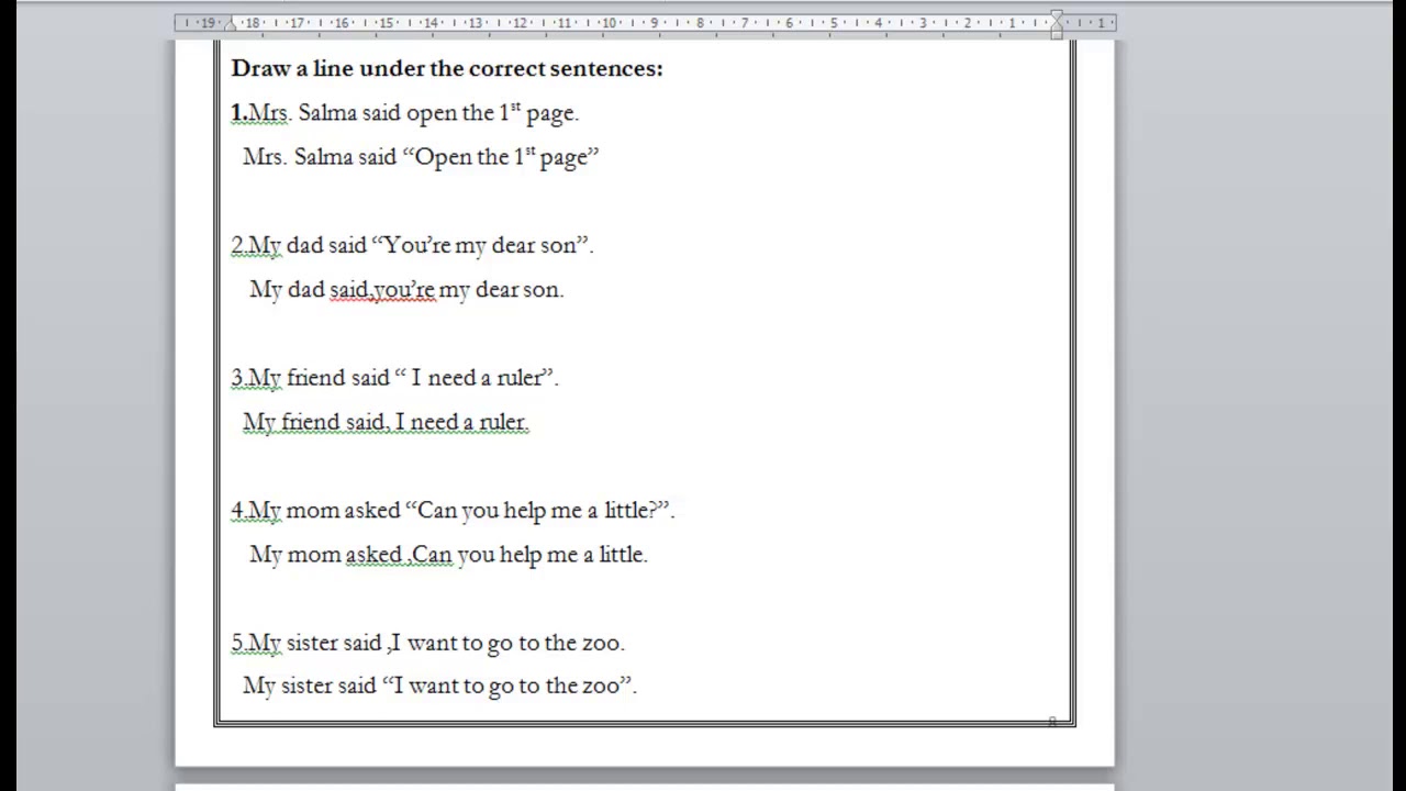 grade 2 Qu 4 Lesson 13 2nd session Grammar - YouTube