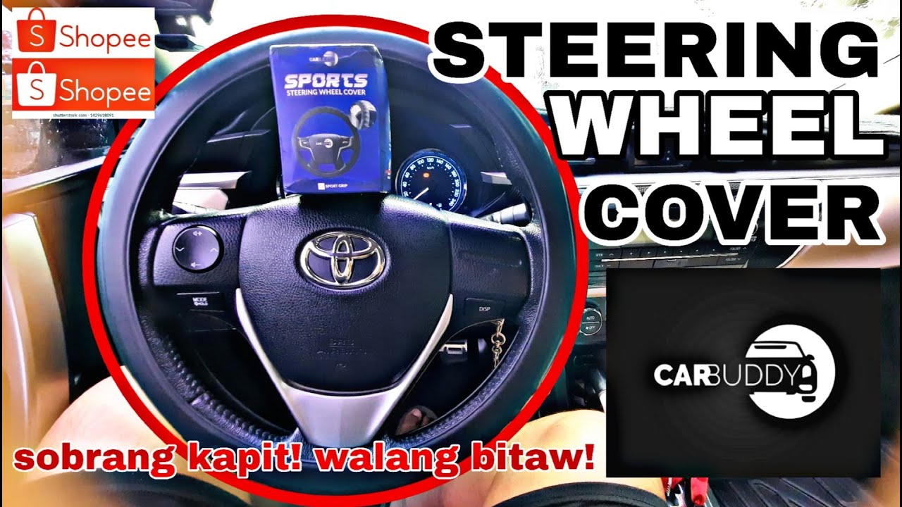 CAR BUDDY SPORTS STEERING WHEEL COVER - YouTube