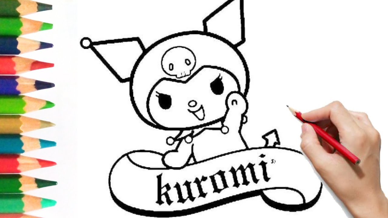 Kuromi Hello Drawing a Cute Step by Step Easy for Beginners - YouTube