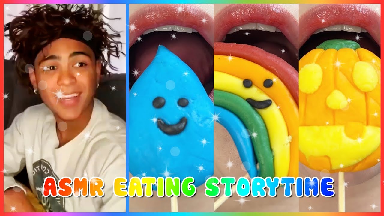 🌈💖 ASMR EATING STORYTIME 💖 POV @marrkadams89 @briannamizura Storytime ...