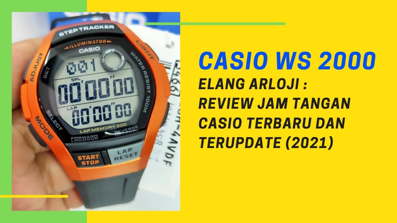 CASIO WS 2000 : JAM CASIO ALIEN ORANGE TERBARU (2021) - YouTube