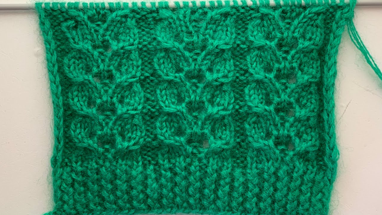 Pretty Knitting Stitch Pattern For Cardigan - YouTube