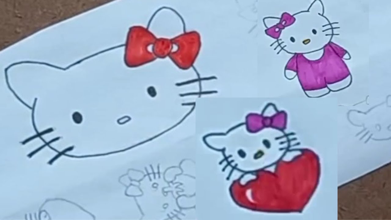 Hello Kitty Drawing Easy Step By Step || How to Draw Hello Kitty ...