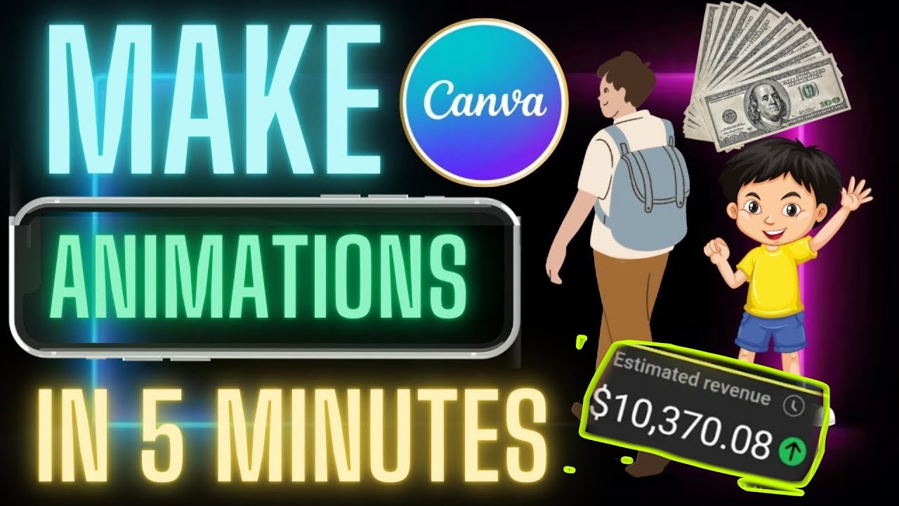 How to create Viral Cartoon Animation Videos In CANVA in Mobile Without ...