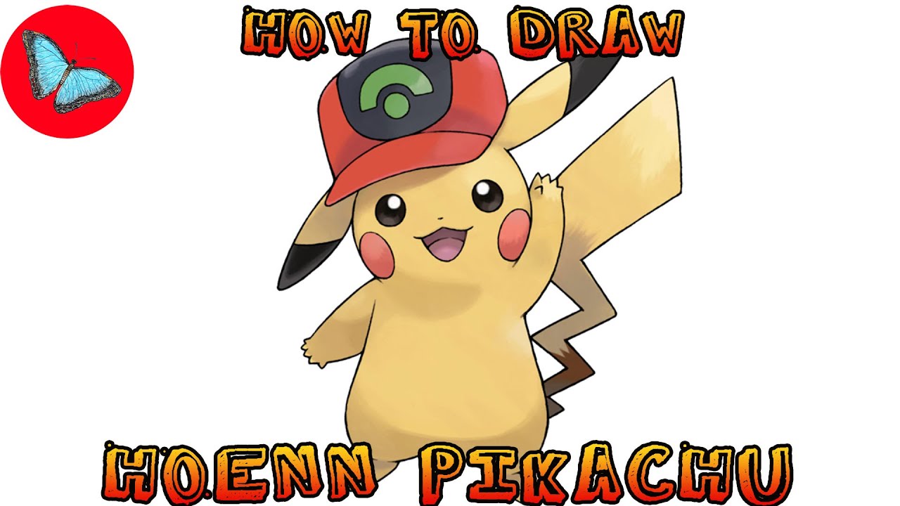 How To Draw Pokemon - Hoenn Pikachu | Drawing Animals - YouTube