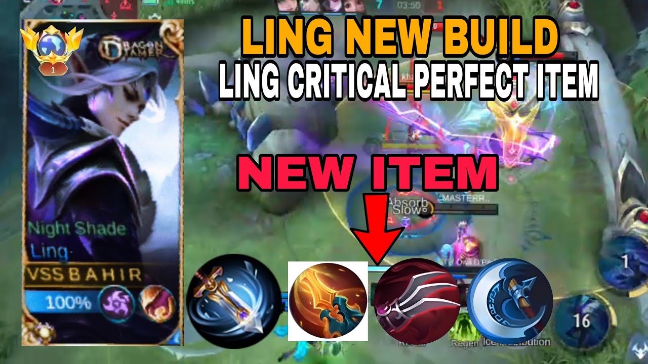 LING NEW BUILD || PERFECT ITEM CRITICAL || TOP GLOBAL LING TUTORIAL ...