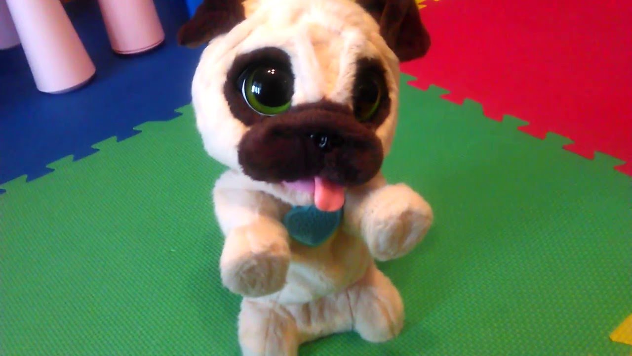 Hasbro FurReal Friends Pet Dog Pug Fun Demonstration and Review - YouTube