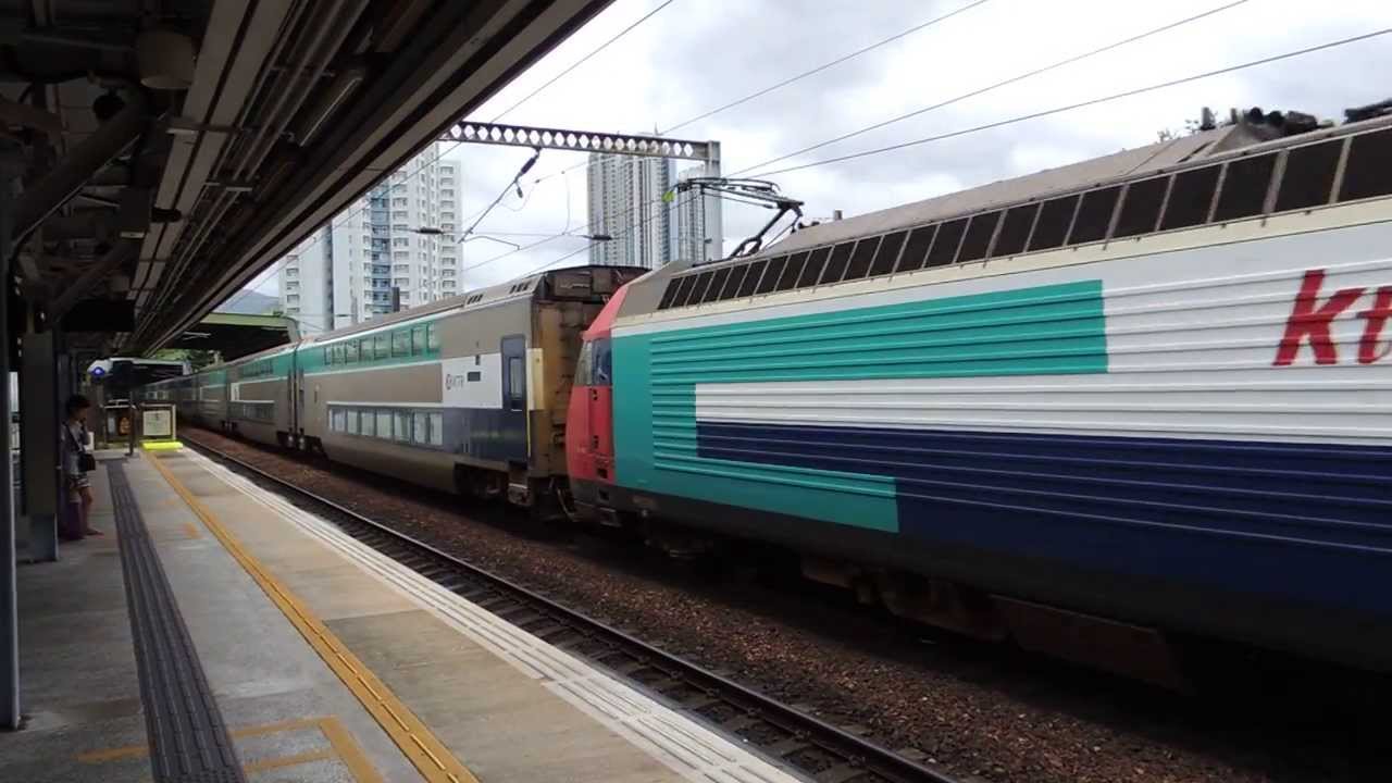 南行KTT直通車T823次通過大圍站 KTT Through Train T825 Passing Through Tai Wai ...