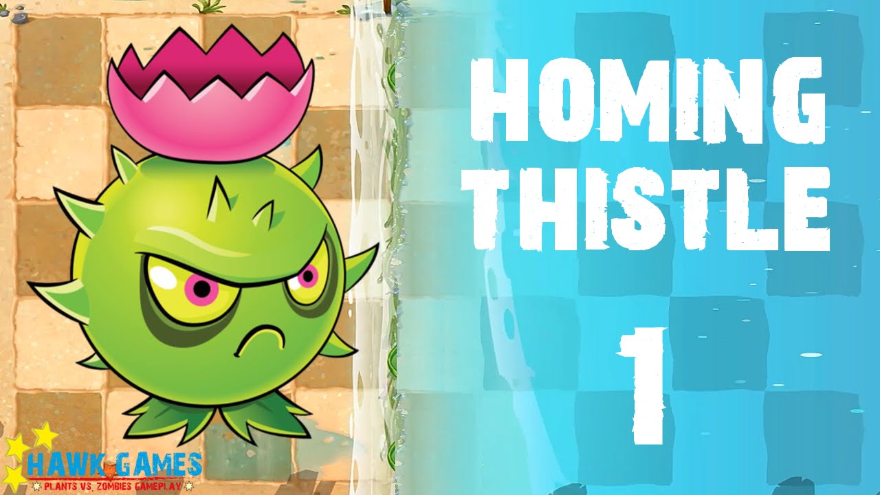 Plants vs. Zombies 2 - Premium Plant Quest! - Homing Thistle 1 - YouTube