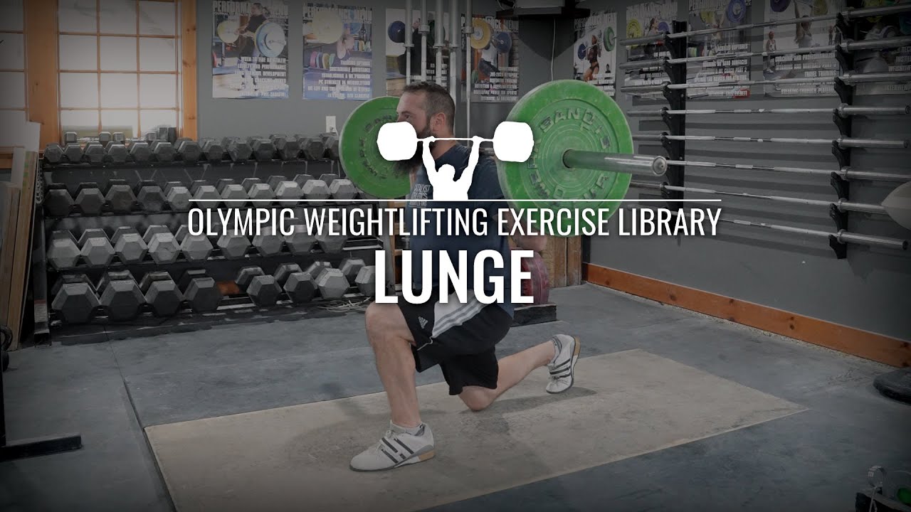 Lunge | Olympic Weightlifting Exercise Library - YouTube