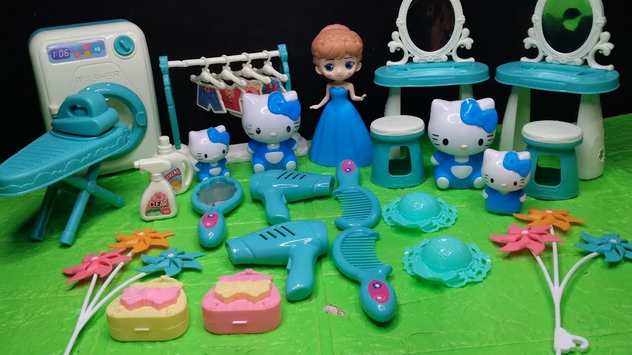 14 Minutes Satisfying with Hello Kitty | Frozen Elsa Blue Dresser and ...