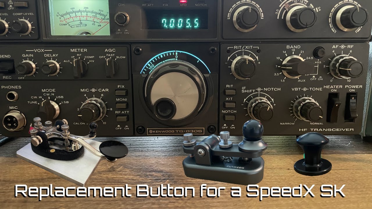 Replacement Navy Style Button for a SpeedX Straight Key - YouTube