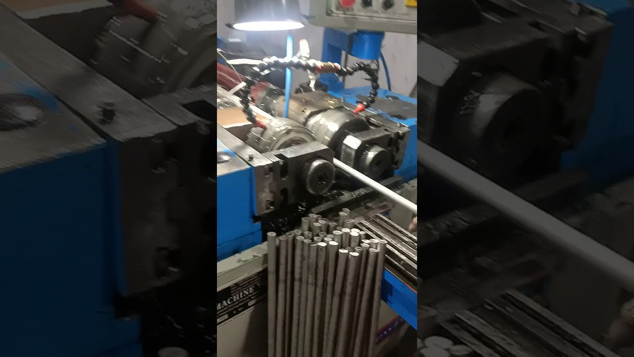 Thread rolling machine TRM 15 ton - YouTube