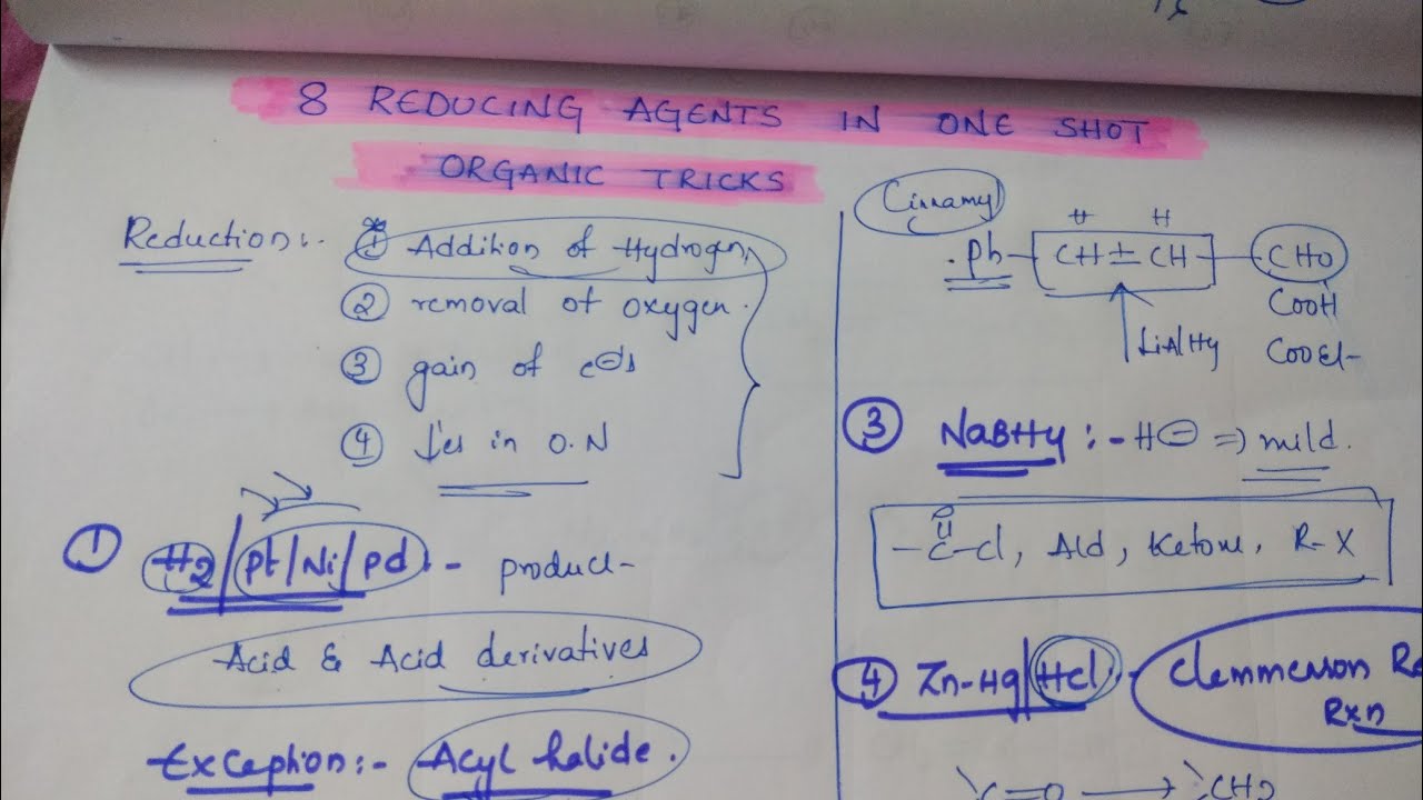 8 different Reducing Agents in one Shot ( Organic Tricks) - YouTube