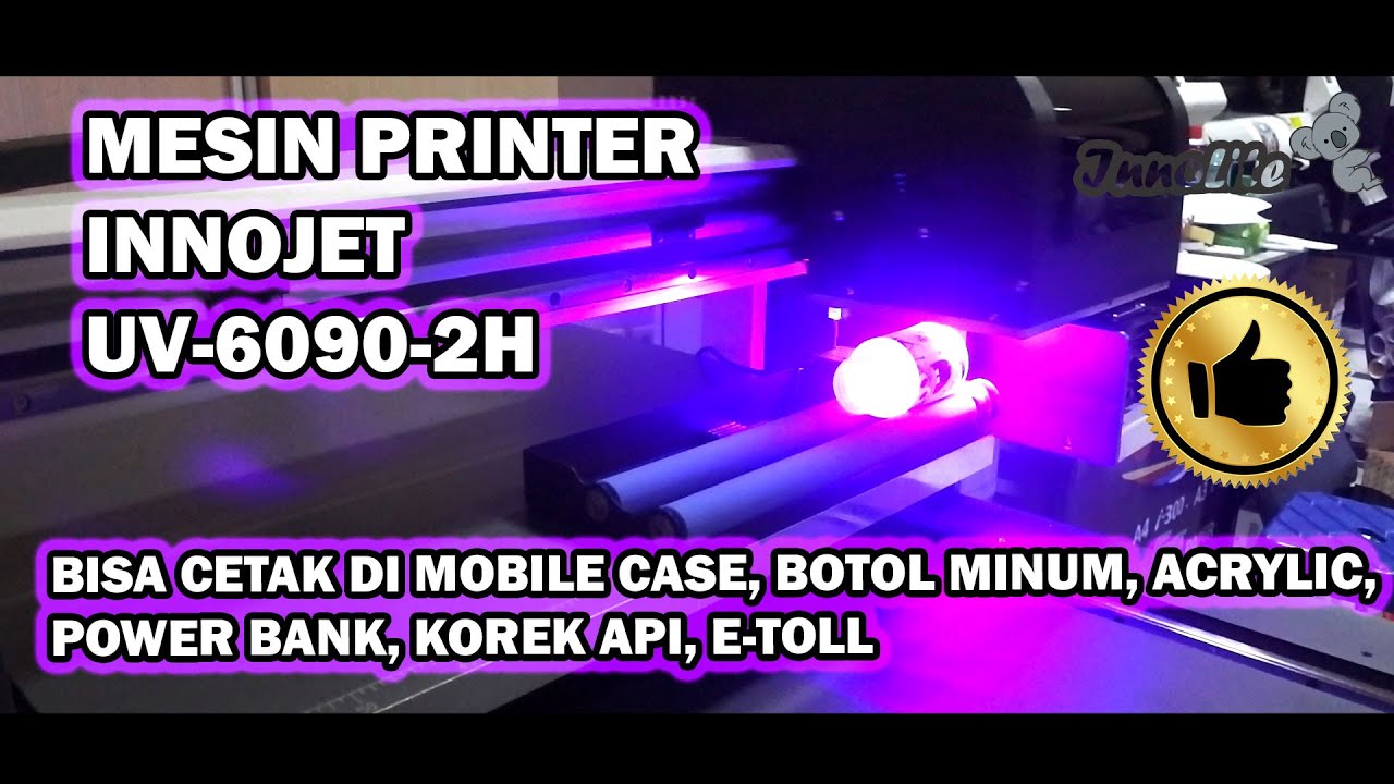 Mesin Printer Innojet UV 6090 2 Head Flatbed Indonesia - YouTube