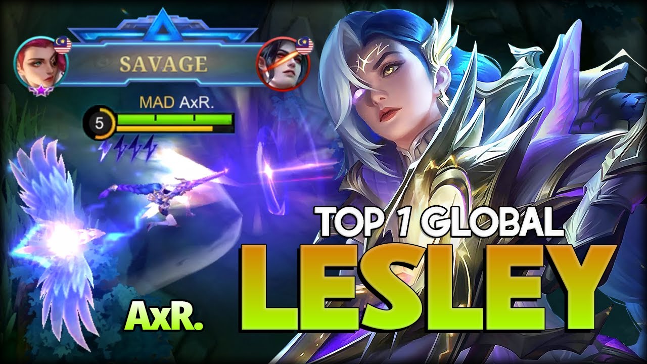 SAVAGE!! Most Powerful Marksman in Current Meta? AxR. Top 1 Global Lesley - MLBB - YouTube