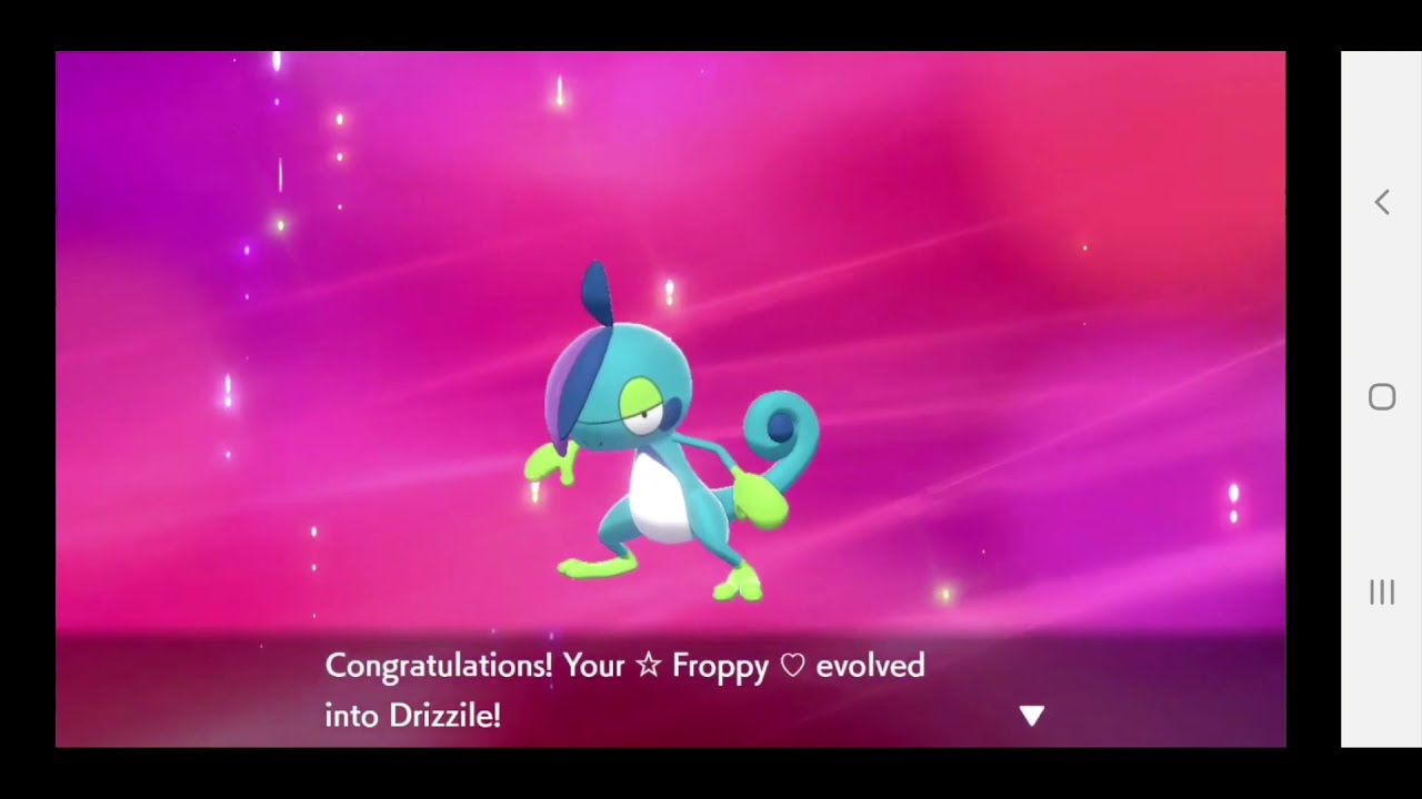 Pokemon - Sobble evolves to Drizzile - YouTube