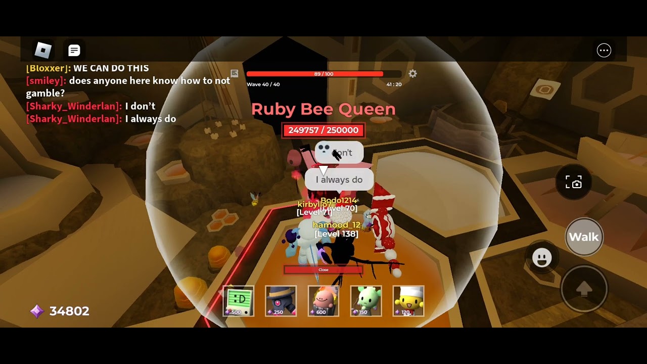beating the ruby bee queen - YouTube
