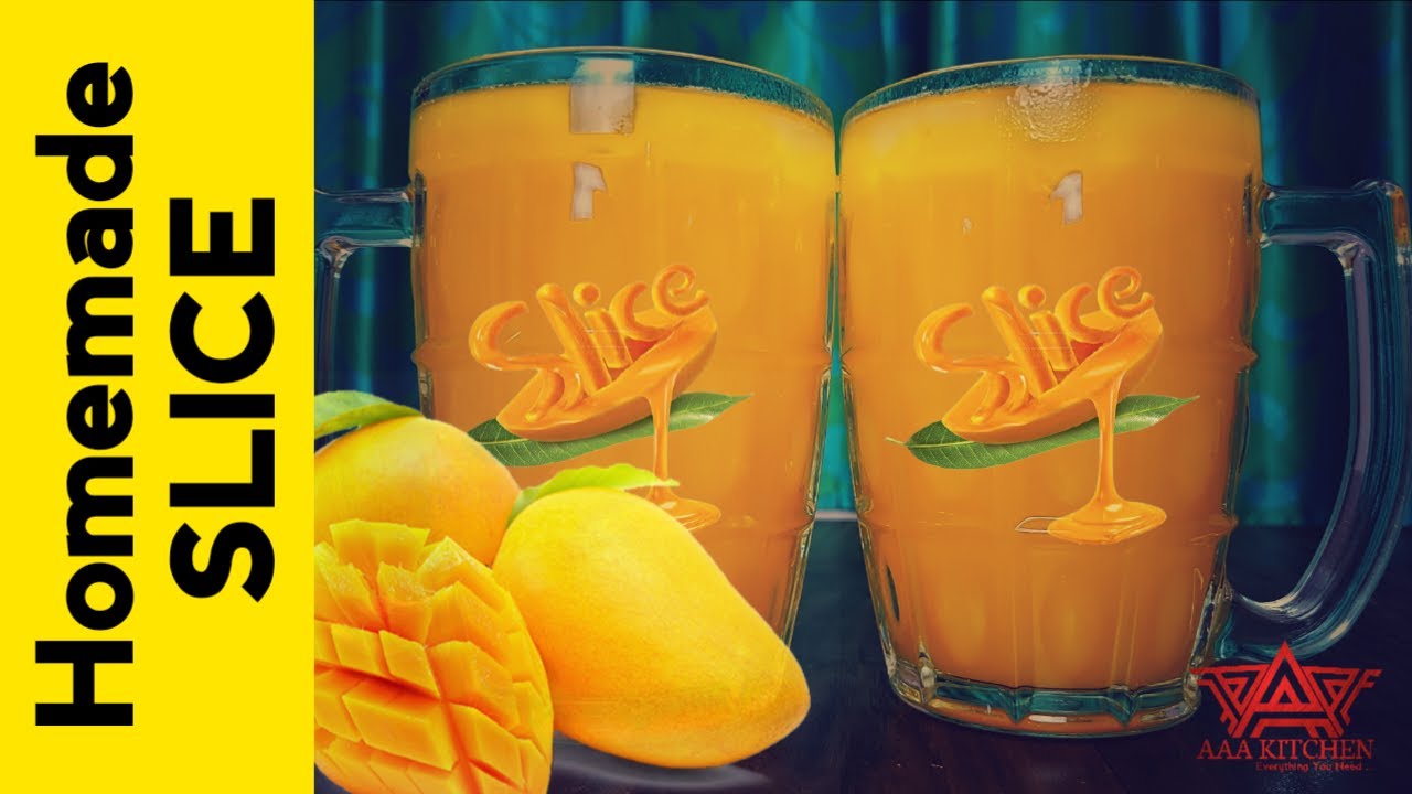 🟢 Homemade Slice with 3 simple ingredients | Mango 🥭 Drink | Frooti ...