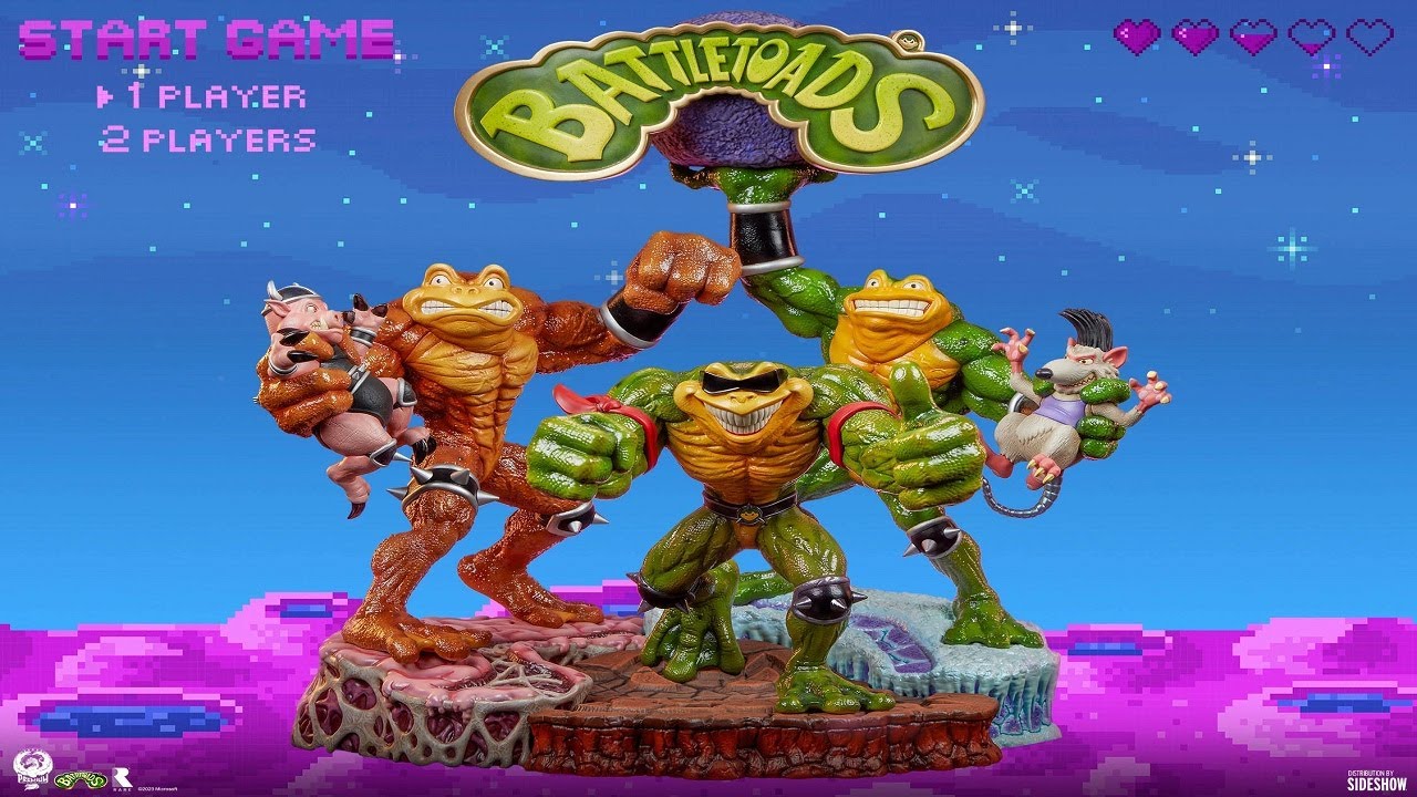 A LOOK AT: Battletoads - Rash, Zitz and Pimple Statues by Premium ...