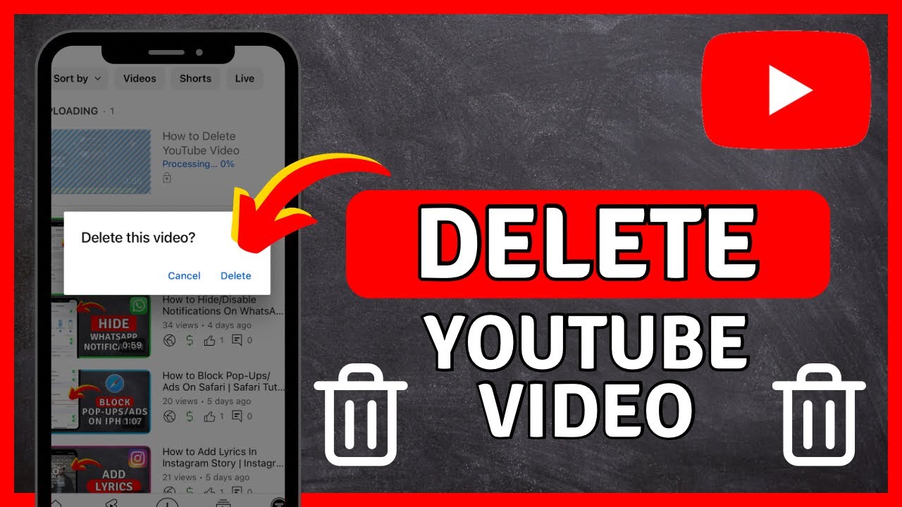 How to Delete YouTube Video | YouTube Tutorial - YouTube