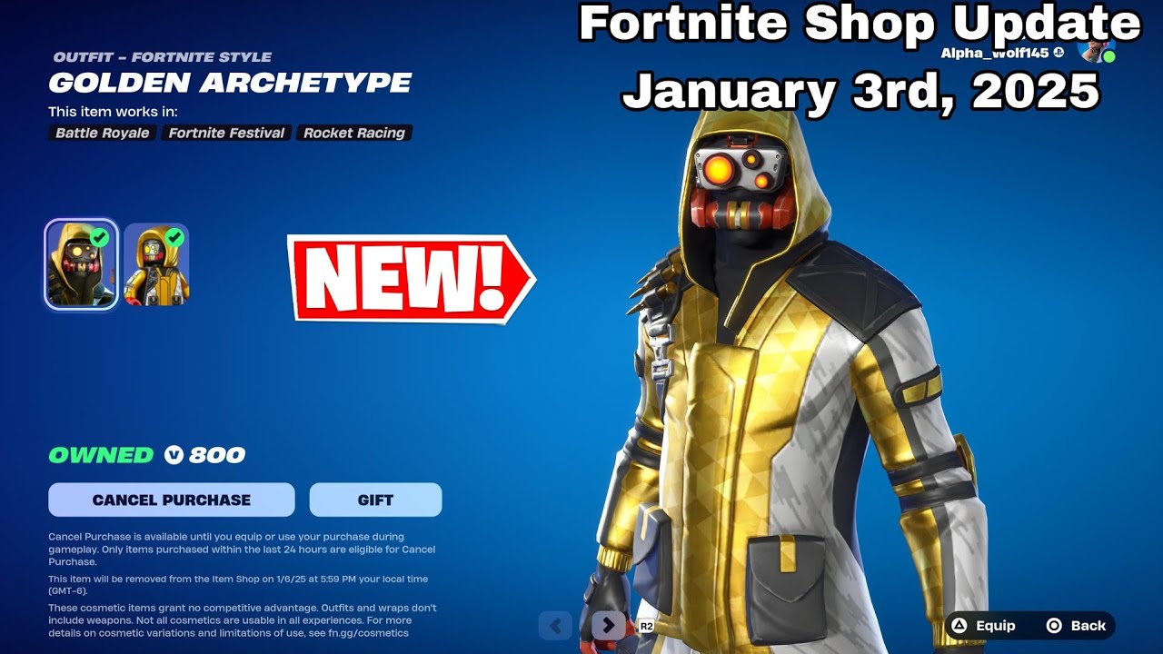 Fortnite: Item Shop Review [January 3rd, 2025](Fortnite Chapter 6) New ...
