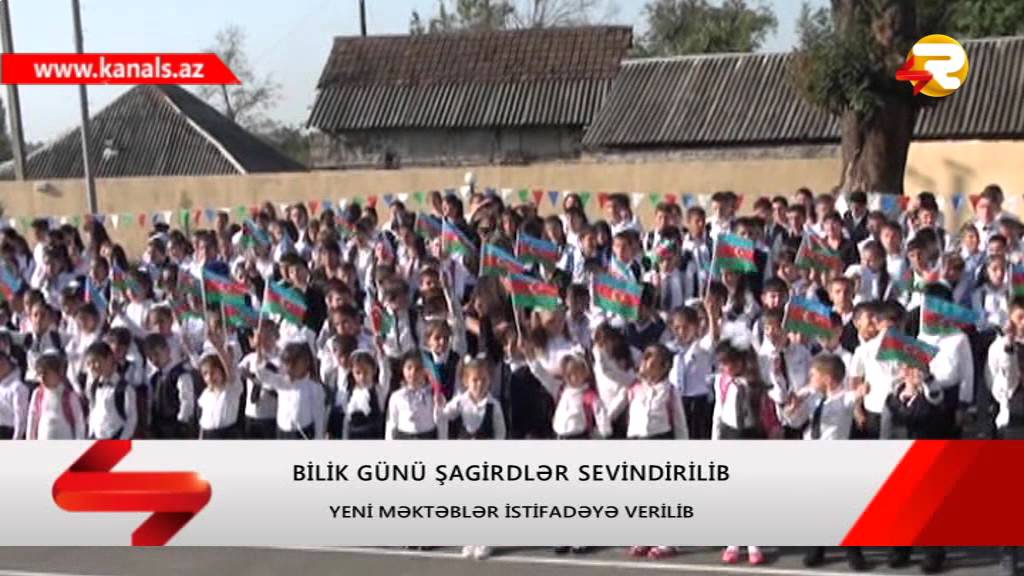 SIMAL QERB BOLGESINDE YENI MEKTEB BINALARI ISTIFADEYE VERILIB - YouTube