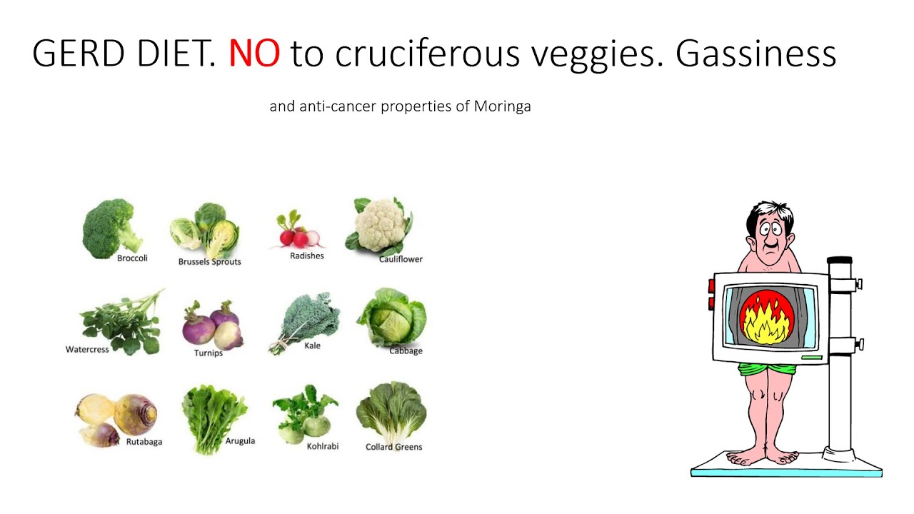 GERD, Gastritis diet. NO to cruciferous veggies. Gassiness and anti ...
