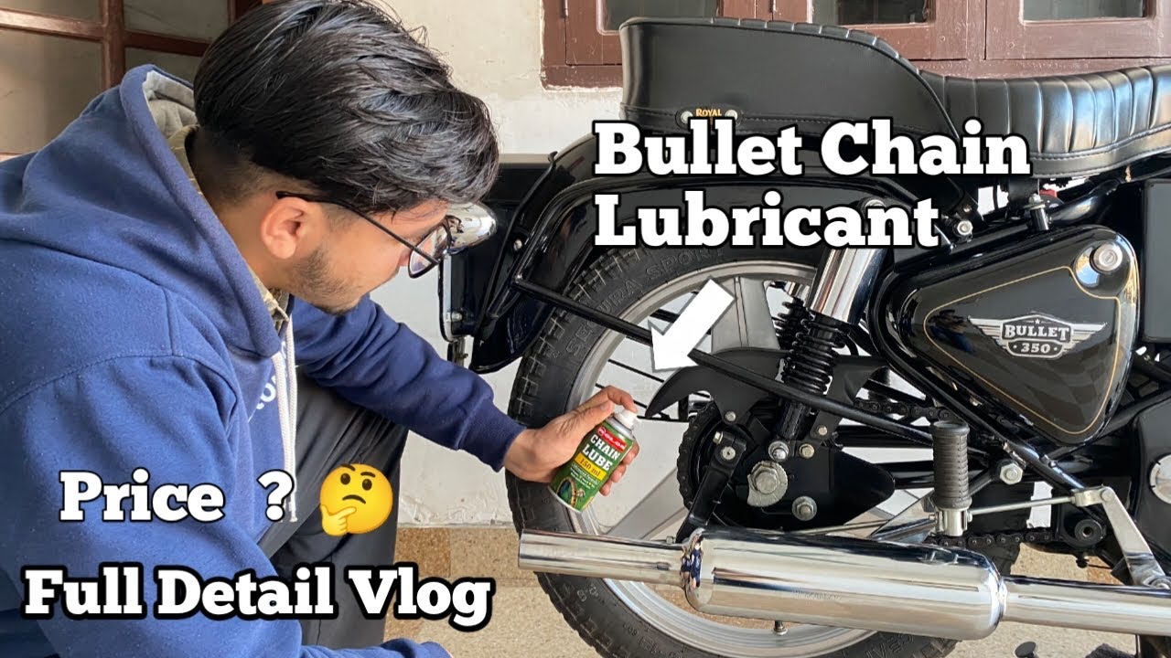 Bullet Chain Lube & Cleaning Process At Home - YouTube