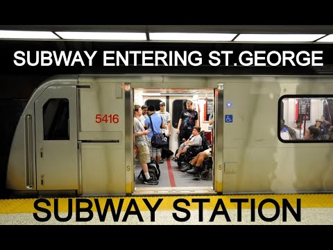 Train entering St.George station. - YouTube