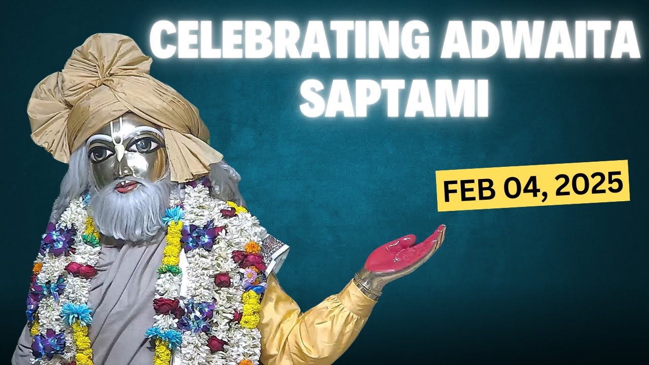 "Celebrating Adwaita Saptami Sri Dham Mayapur - February 04, 2025 - YouTube