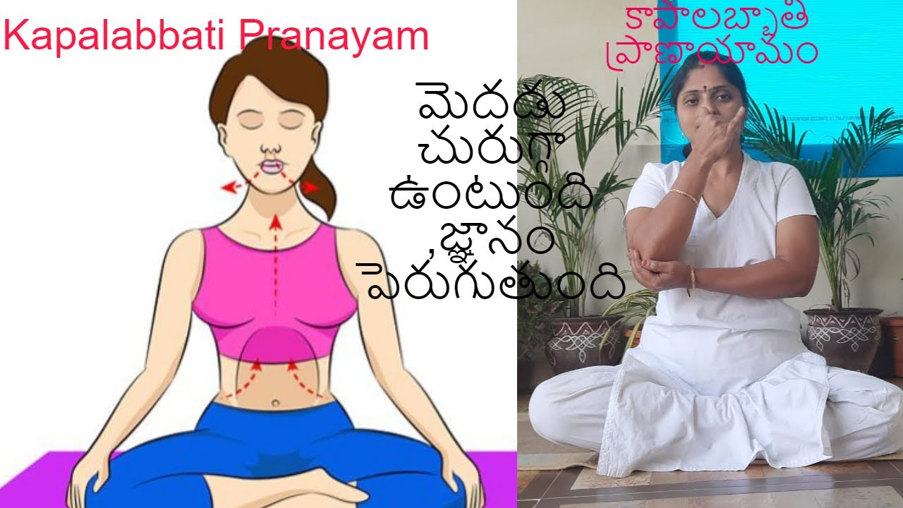 HOW TO DO# KAPALABATHI PRANAYAMAM #USES GOPALREDDY YOGA SIDDAMMA - YouTube