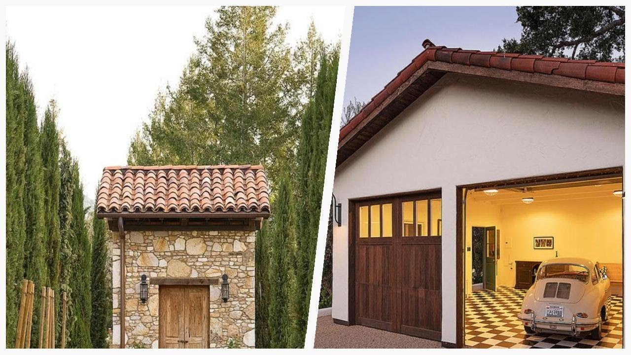 75 Mediterranean Garage And Shed Design Ideas You'll Love - YouTube