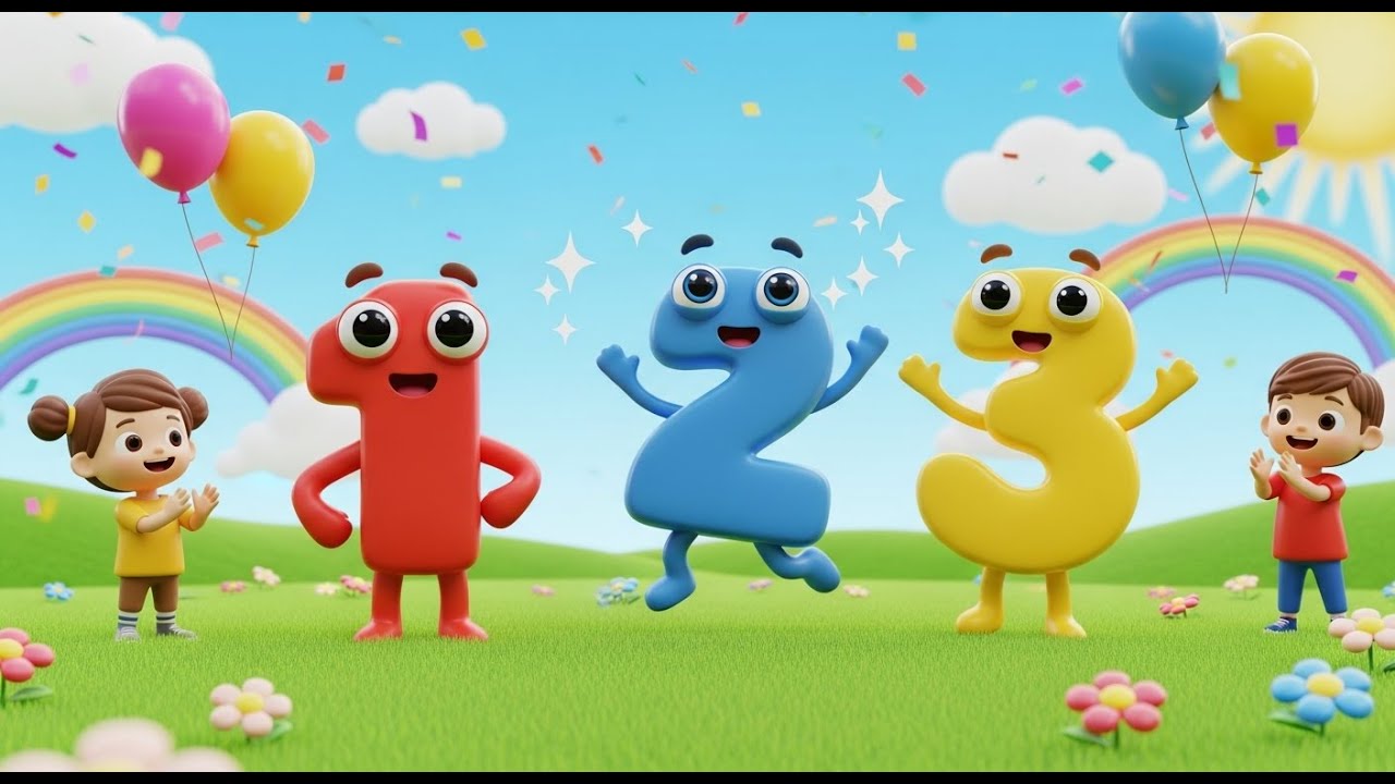 One, Two, Three, Count with Me | Fun Counting Song for Kids | Nursery ...