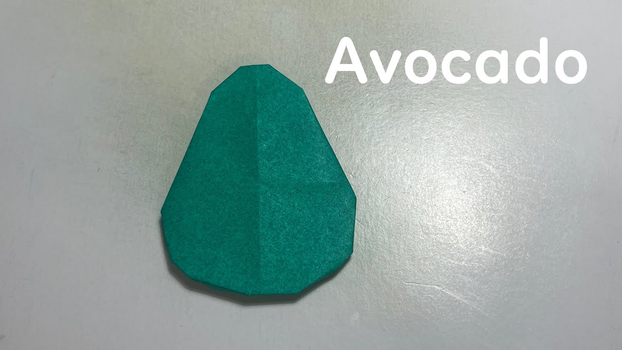 【折り紙・origami】アボカド Avocado - YouTube