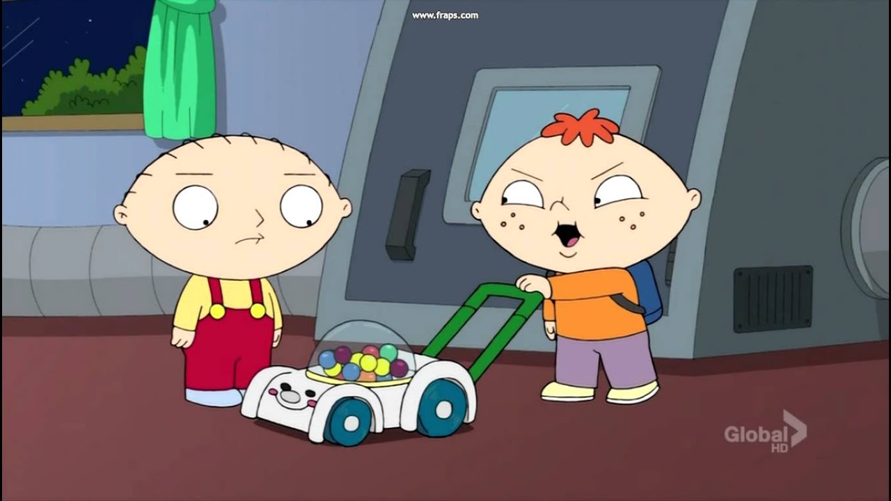 Stewie - Mowing the lawn - YouTube