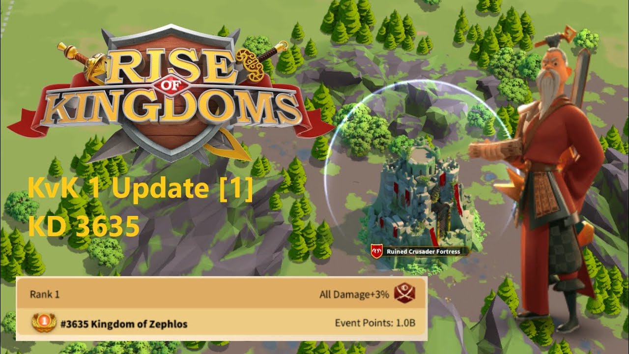 KvK 1 update [1] | Crusader Camps and Fortress | Kingdom 3635 - YouTube