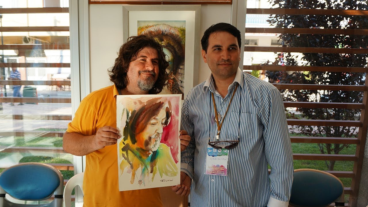 Watercolor Portrait Painting Demo - Artist Cyrus EBRAHIMI - Iran ...