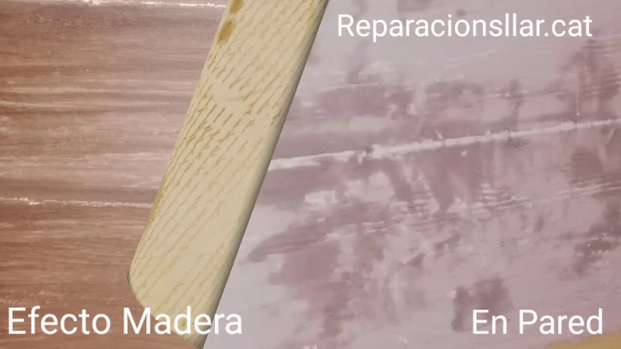 Pintura con efecto madera - YouTube