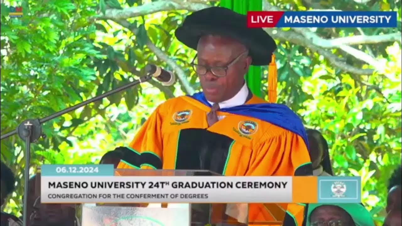 MASENO UNIVERSITY 24TH GRADUATION LIVE - YouTube