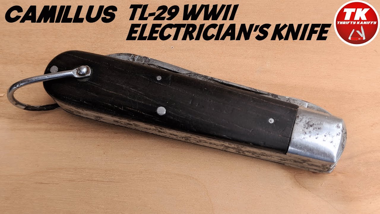 Camillus TL-29 WWII Electrician's Knife - YouTube