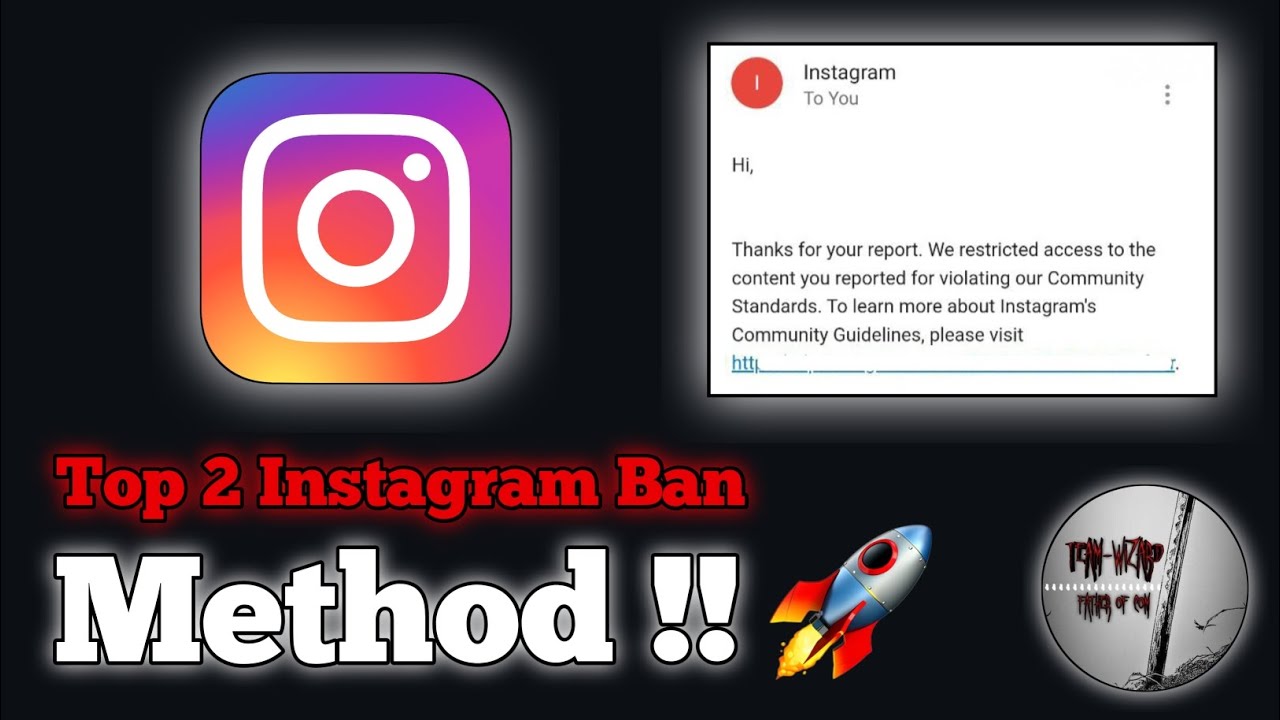 Top 2 Instagram Removal Method | How to ban instagram account | banning ...