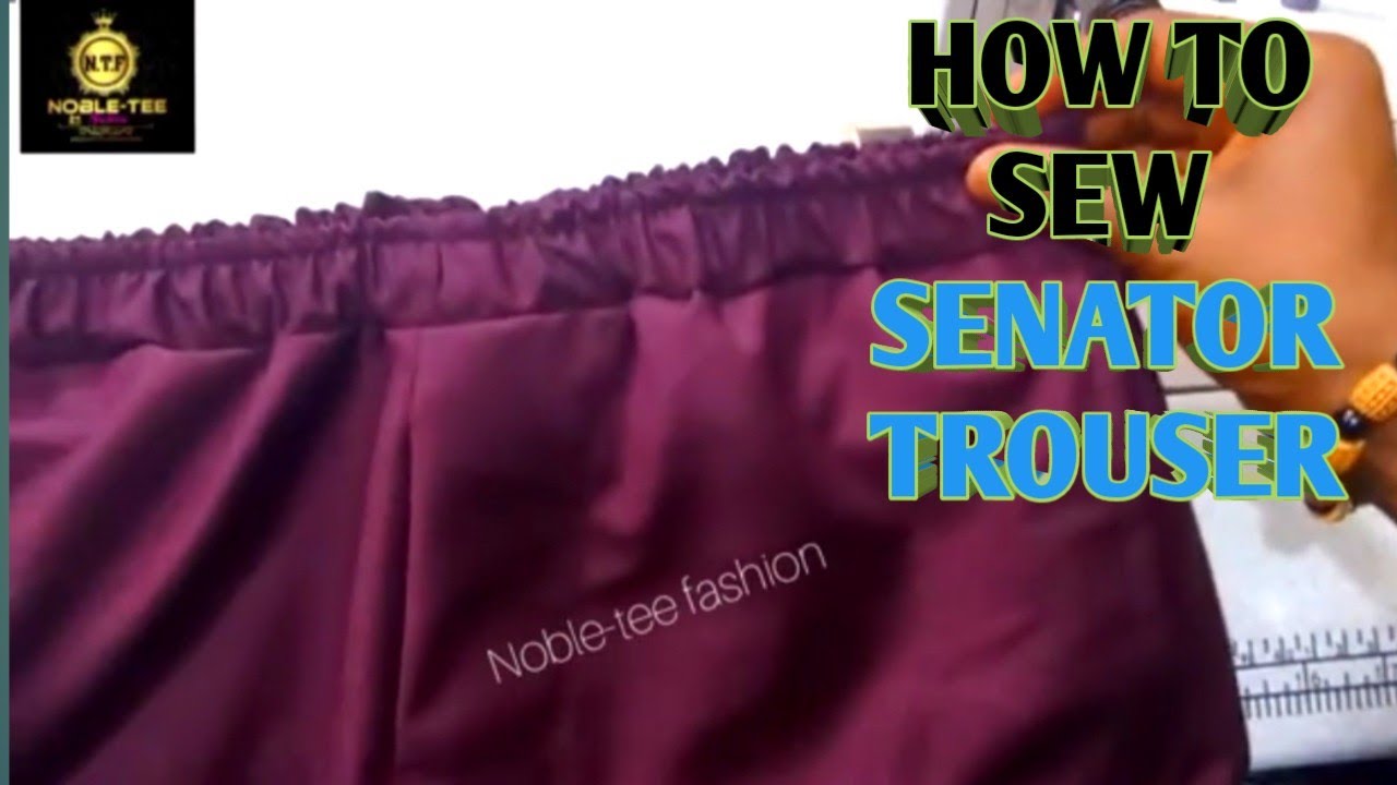 HOW TO SEW SENATOR TROUSER WITH FLAP AND BAND for beginners #beginner # ...