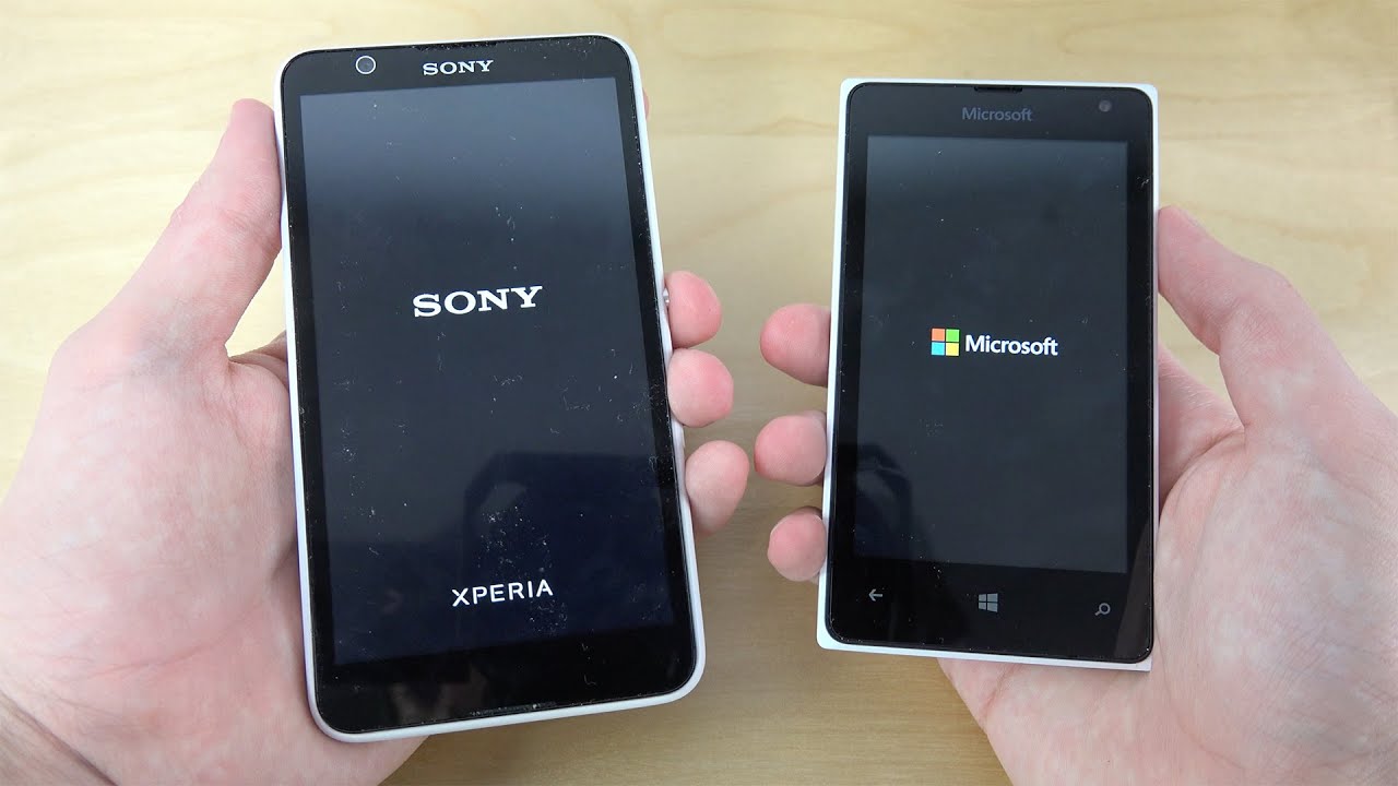 Sony Xperia E4 vs. Microsoft Lumia 435 - Which Is Faster? (4K) - YouTube