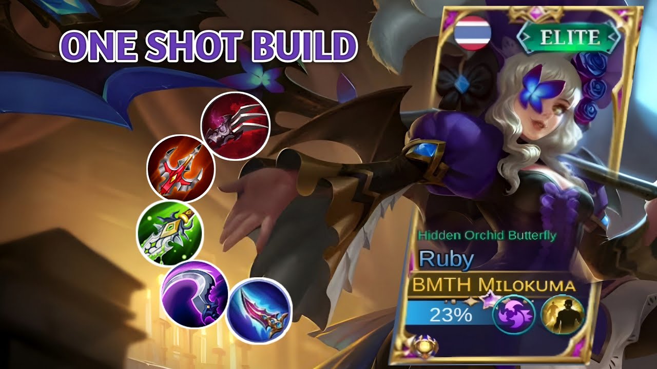 Ruby Full Damage? One Shot Build | Top Global Ruby Mobile Legends - YouTube