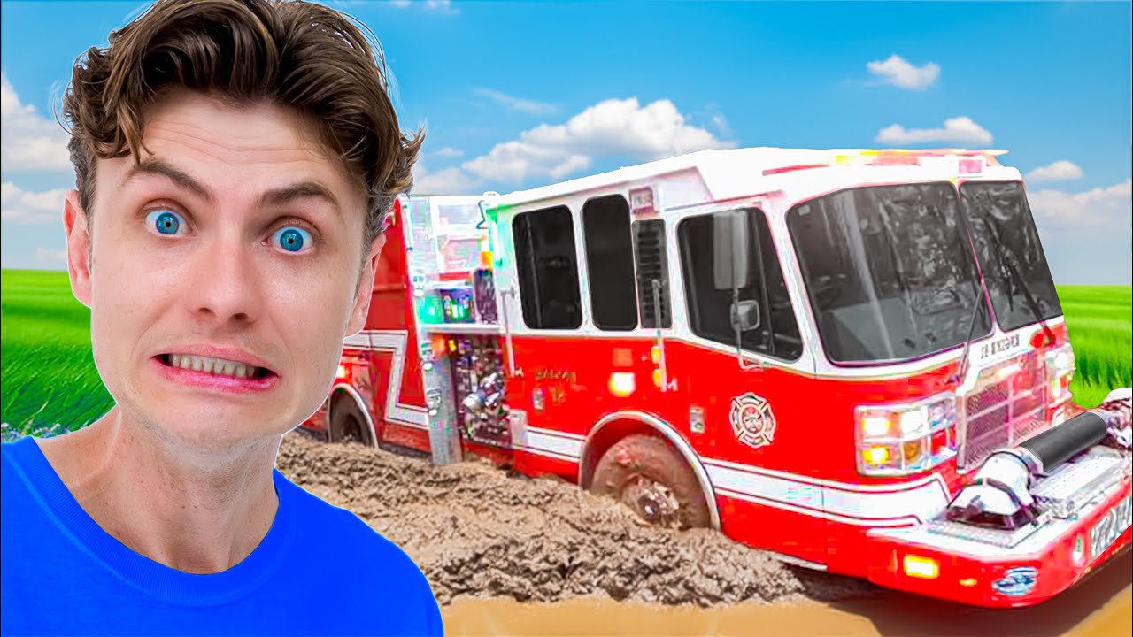 We Sunk CARTER'S $80,000 Firetruck!! - YouTube