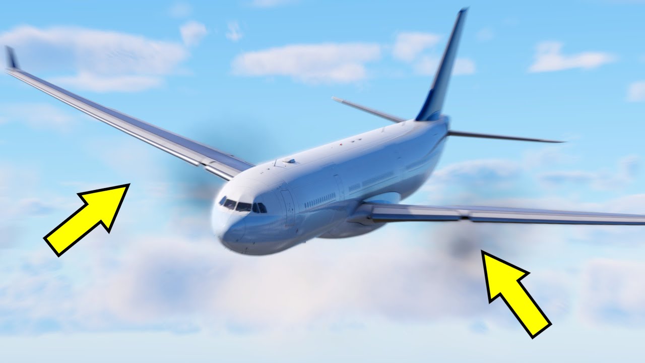 Airplane Without Engines Makes An Emergency Landing At The Airport In X ...